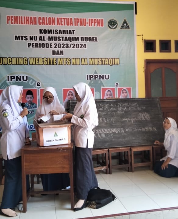 Belajar Demokrasi Melalui Pemilihan Ketua-Wakil Ketua IPNU IPPNU di MTS NU Al Mustaqim Bugel ...